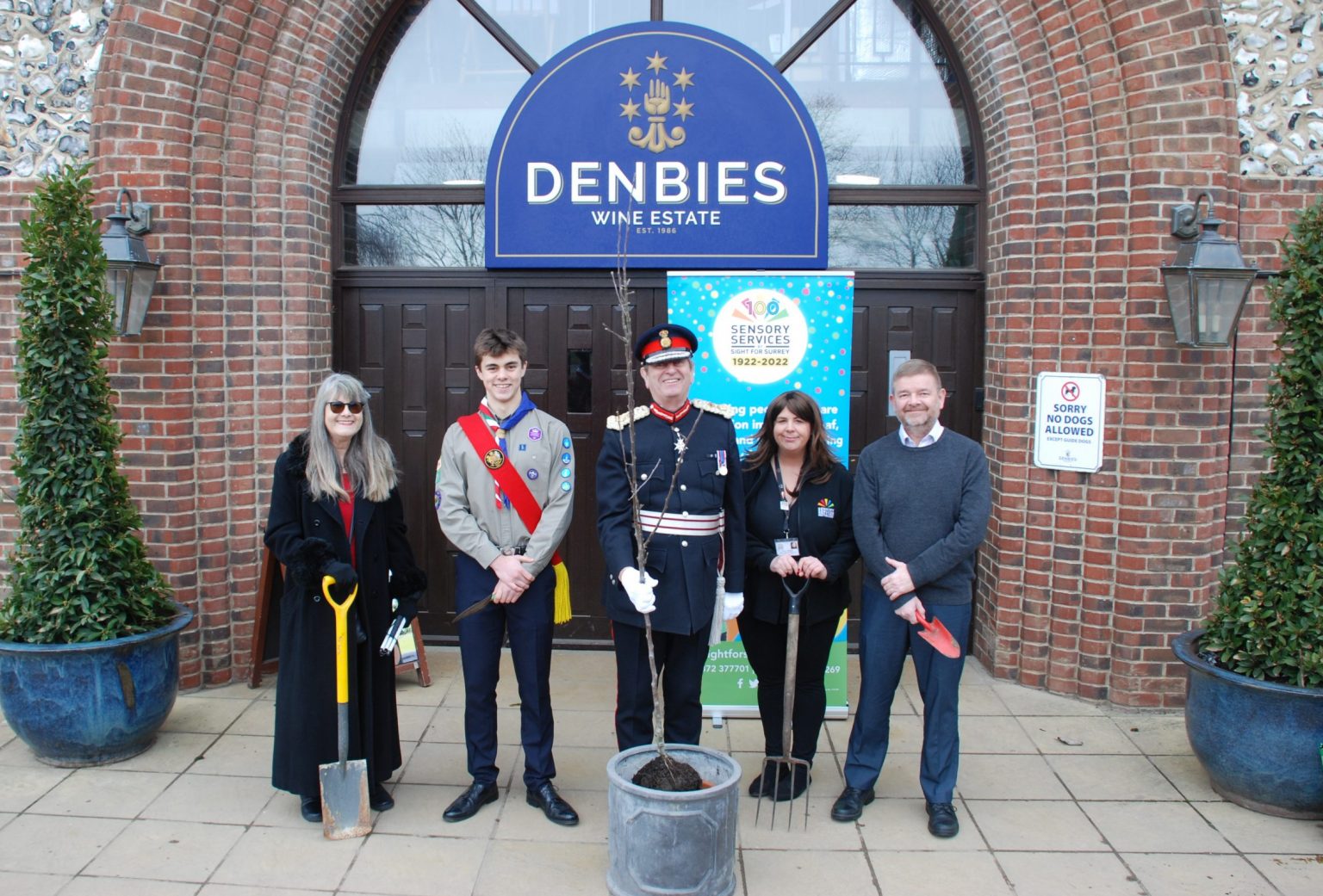 Sensory Services by Sight for Surrey plant tree at Denbies Wine Estate ...